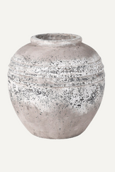 Belmont Distressed Stone Vase - Ivy Grey Interiors