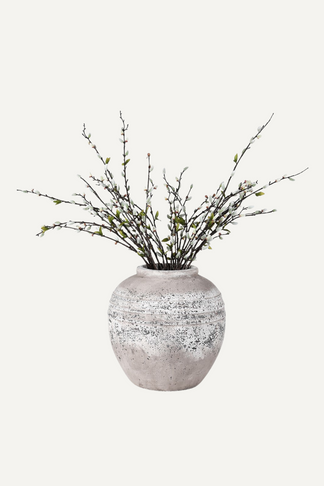 Belmont Distressed Stone Vase - Ivy Grey Interiors