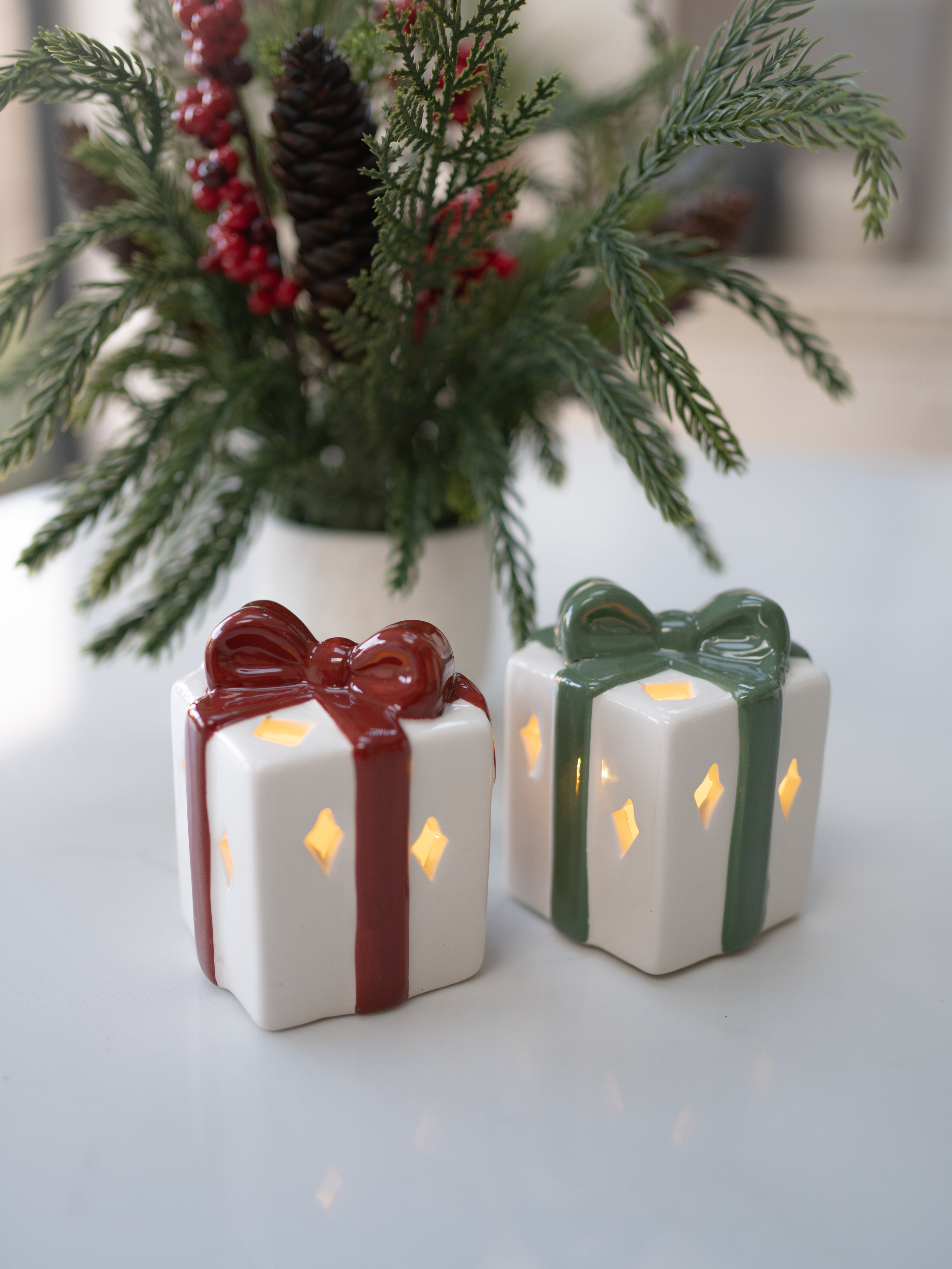 Ceramic Gifts Decorations | Set of 2 - Ivy Grey Interiors