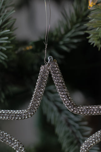 Metal Hanging Star Tree Decoration - Ivy Grey Interiors