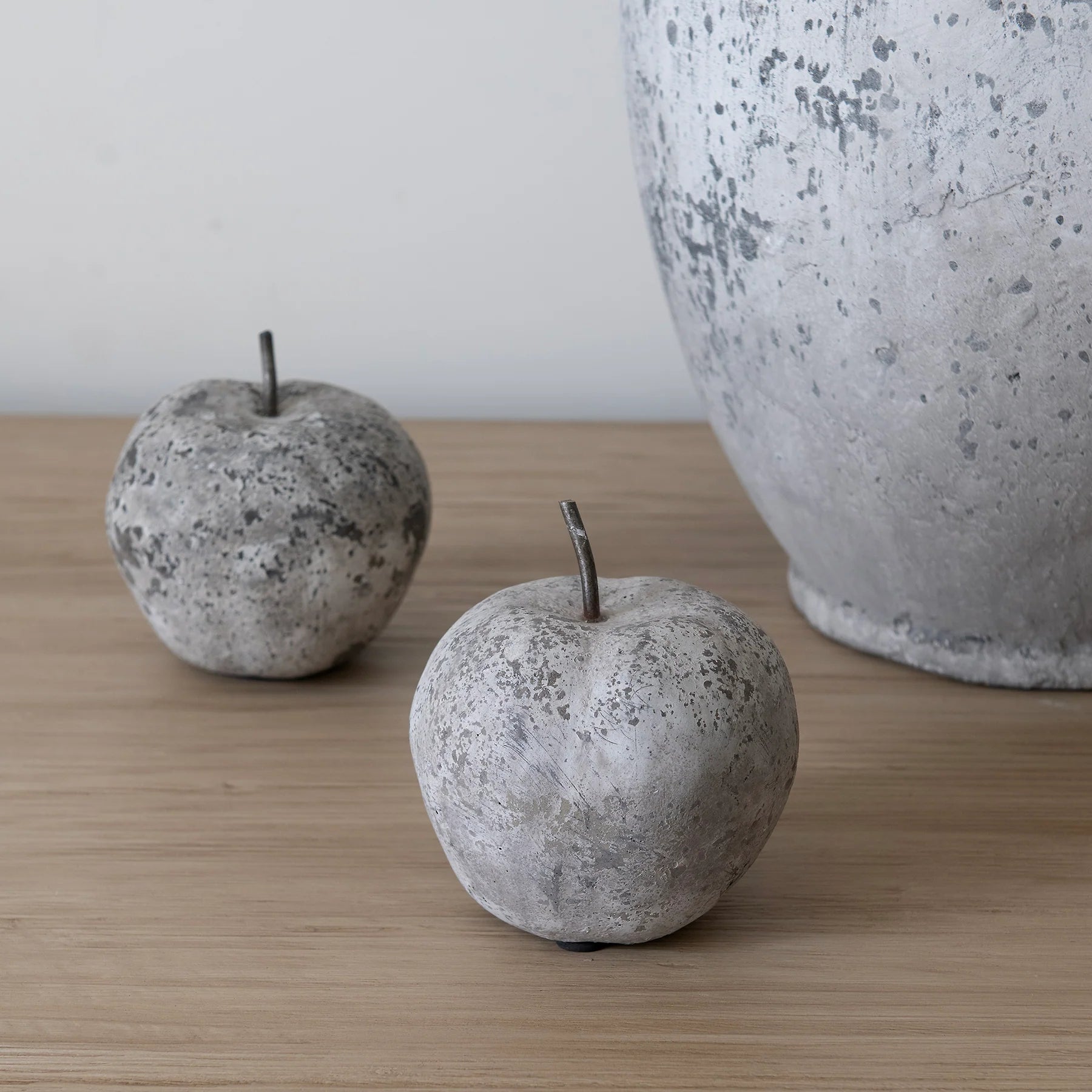 Stone Apple Ornament - Ivy Grey Interiors