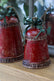Vintage Style Red and Green Metal Bells | Set of 2 - Ivy Grey Interiors